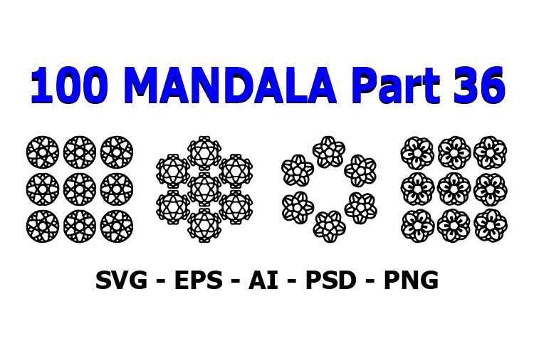100 mandala line art