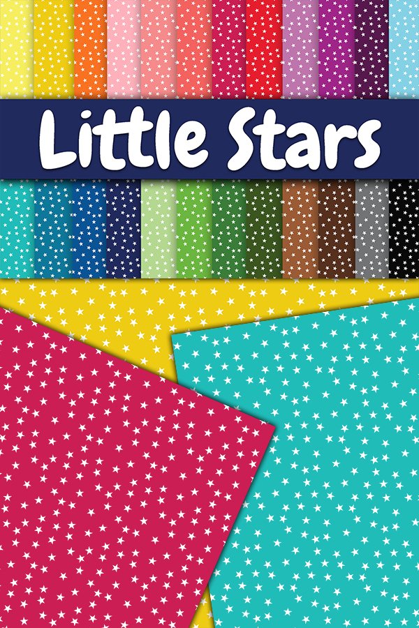 Little Stars Digital Paper (37356)