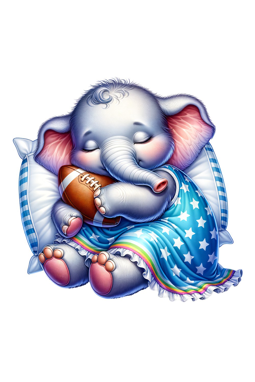 Baby Elephant Sleeping Clipart, Animals Clipart (3487818)
