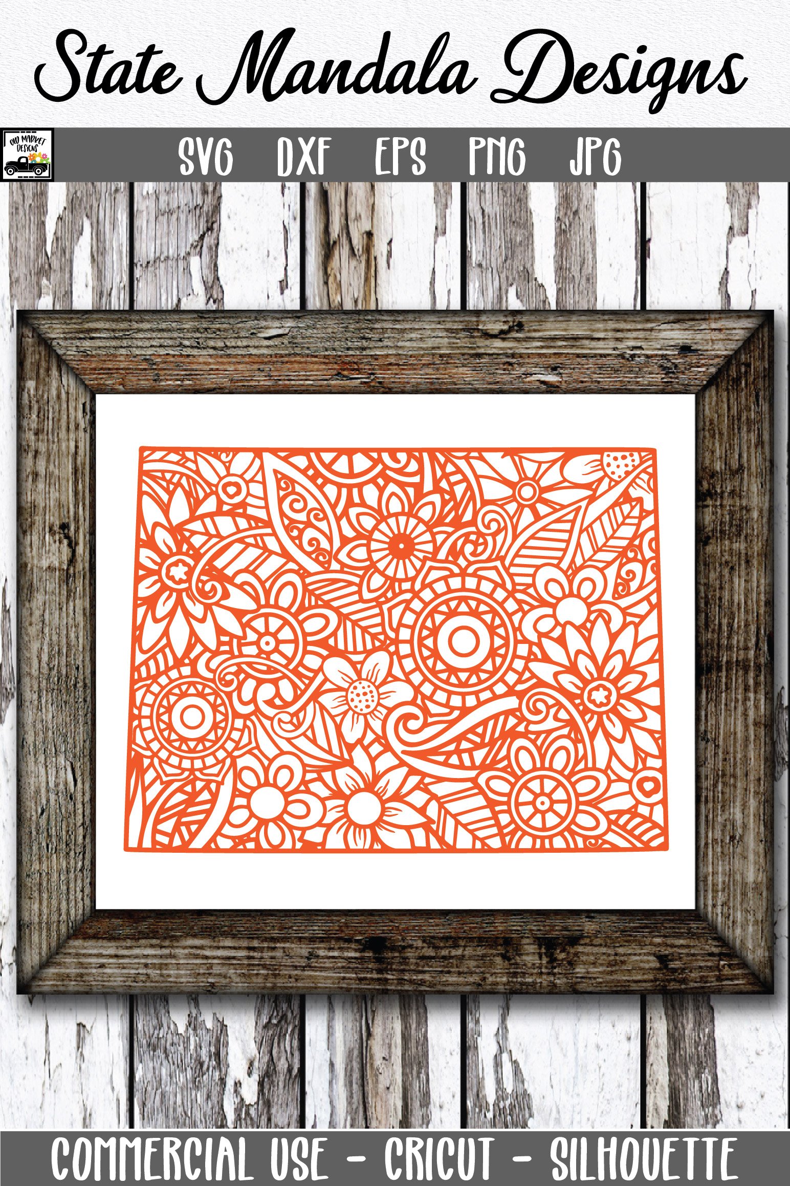 Wyoming SVG File - Wyoming State Mandala SVG File