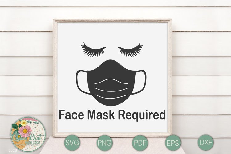 Face Mask Required Face SVG