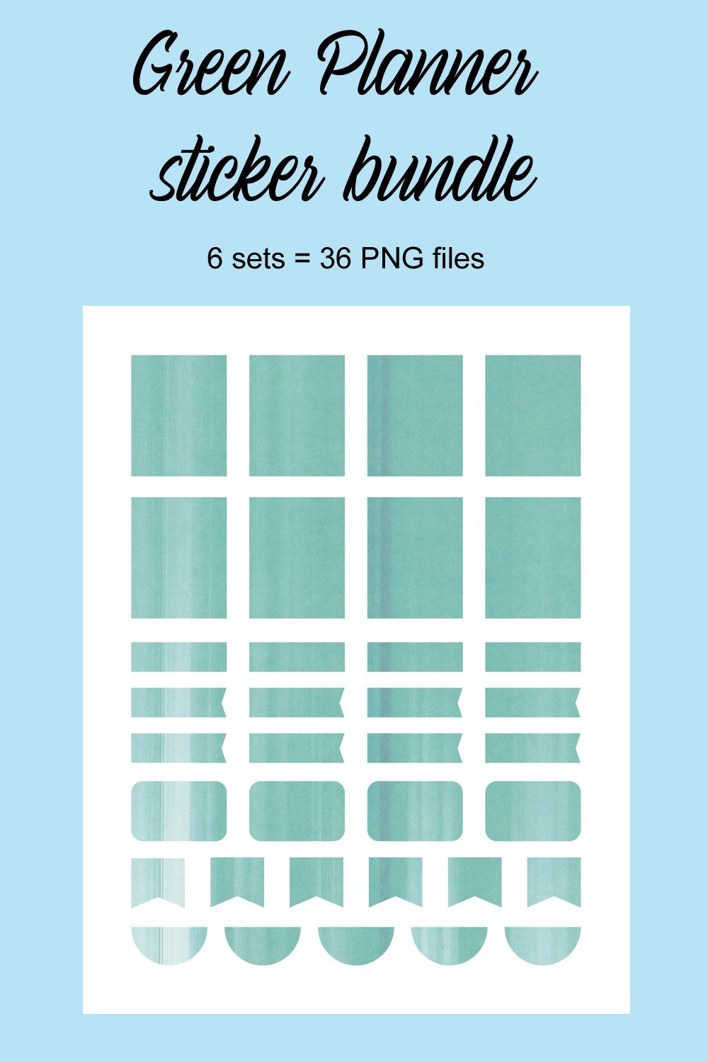 Green Planner Sticker Bundle