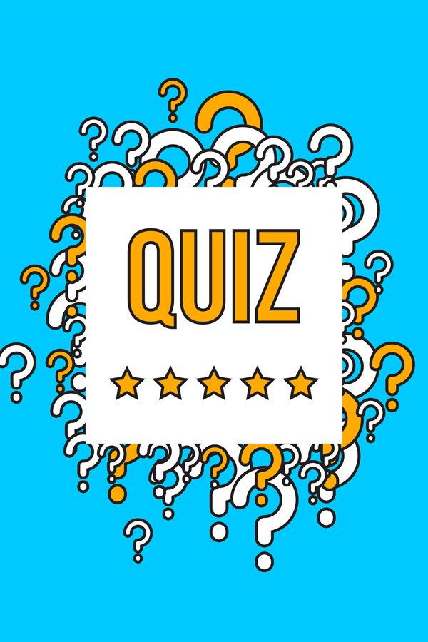 Quiz test vector background with question marks