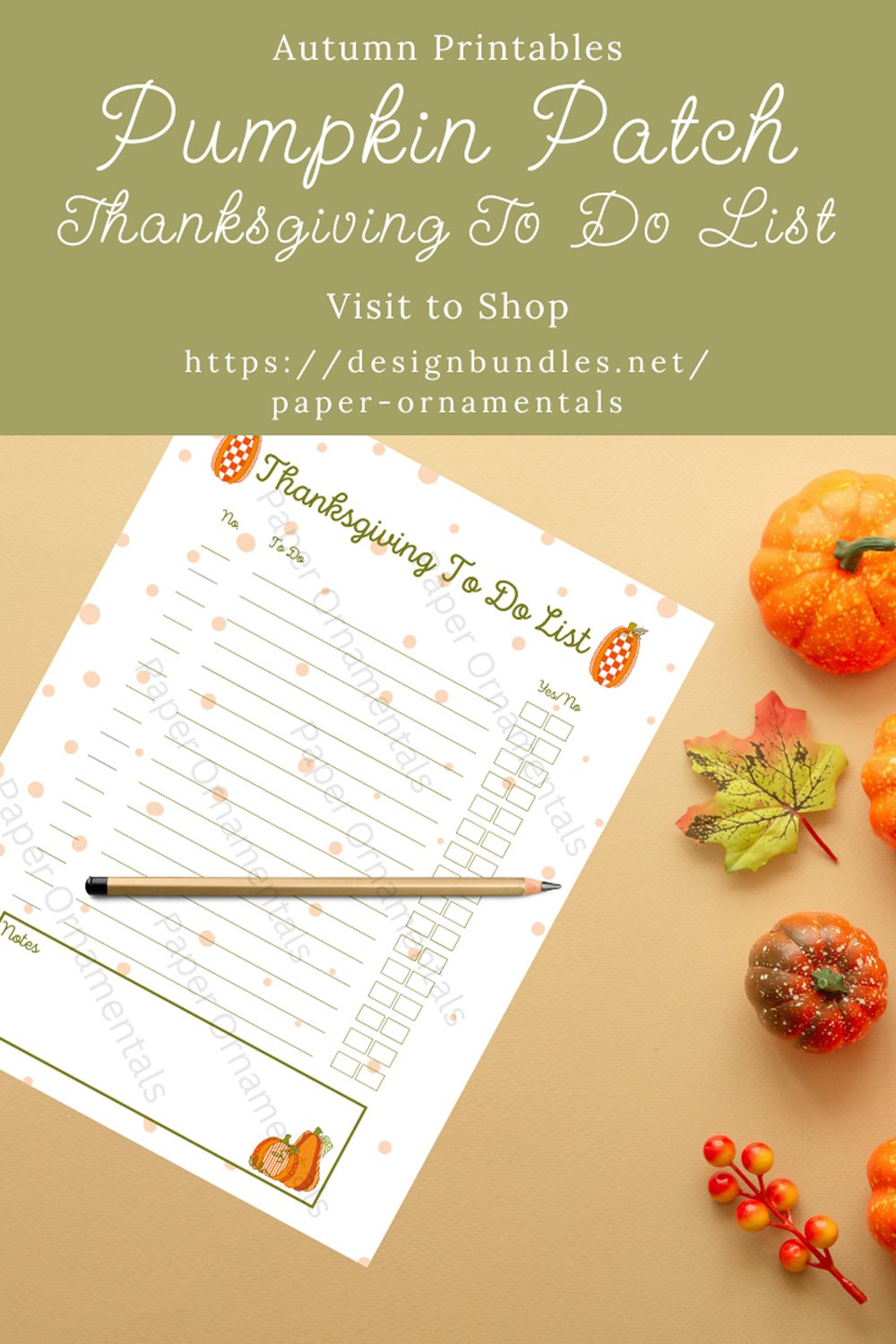 Printable Thanksgiving Daily To Do List, Printable Checklist