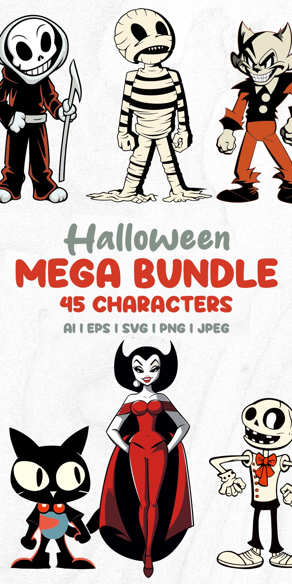 Halloween Mega Bundle | 45 Unusual Creepy Characters