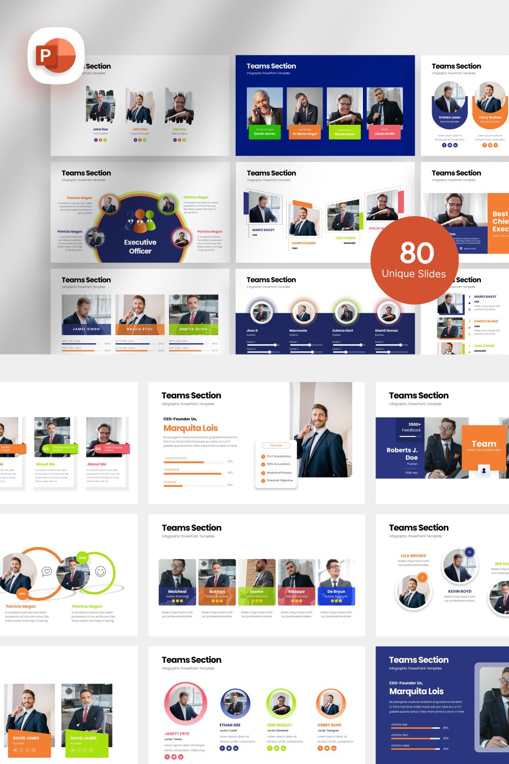 Teams Section Presentation Template