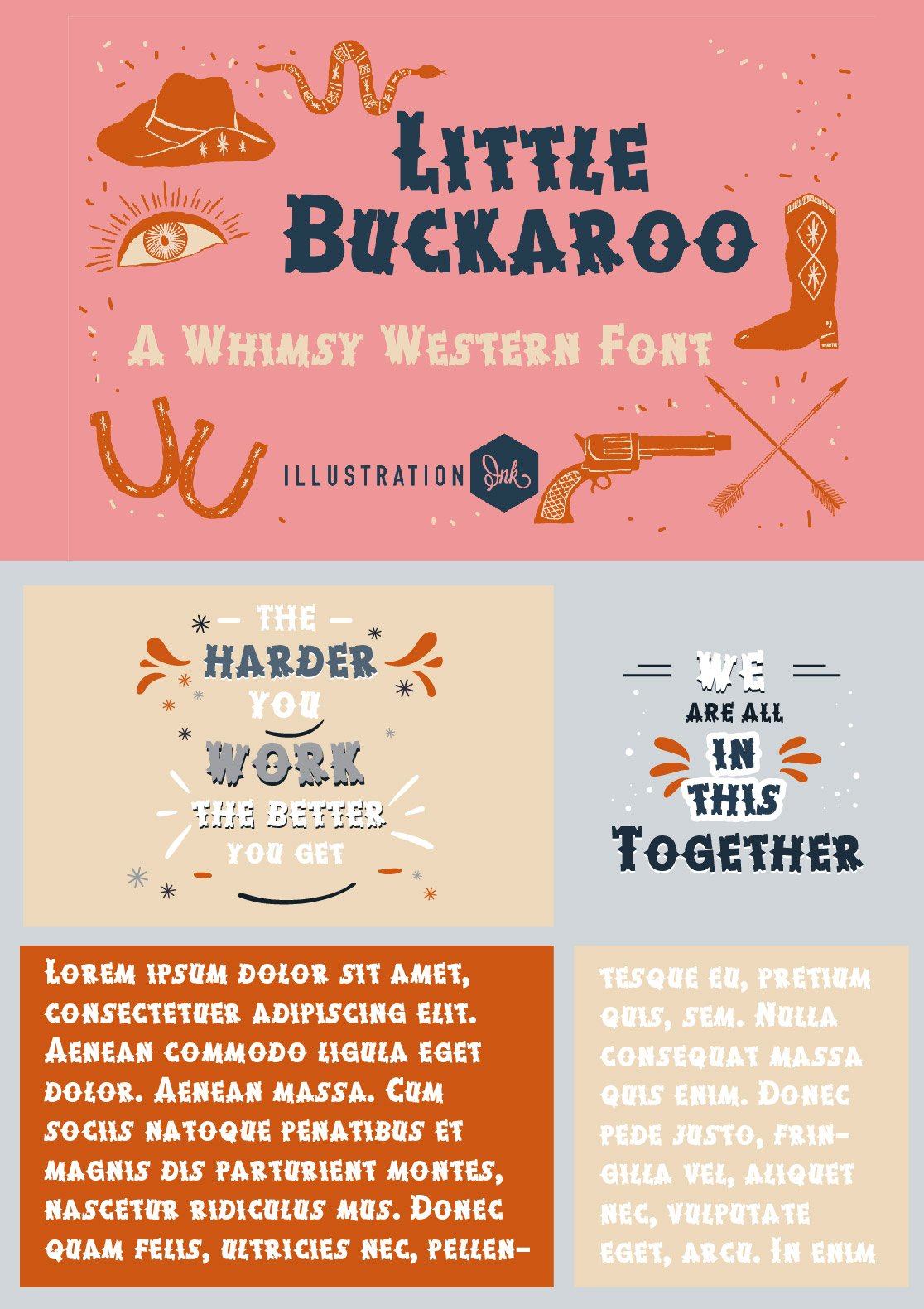 Handwritten serif font with slab serifs