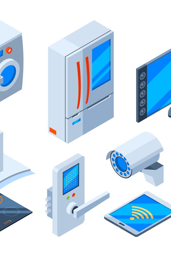 Smart internet objects. Household appliances speakers clocks