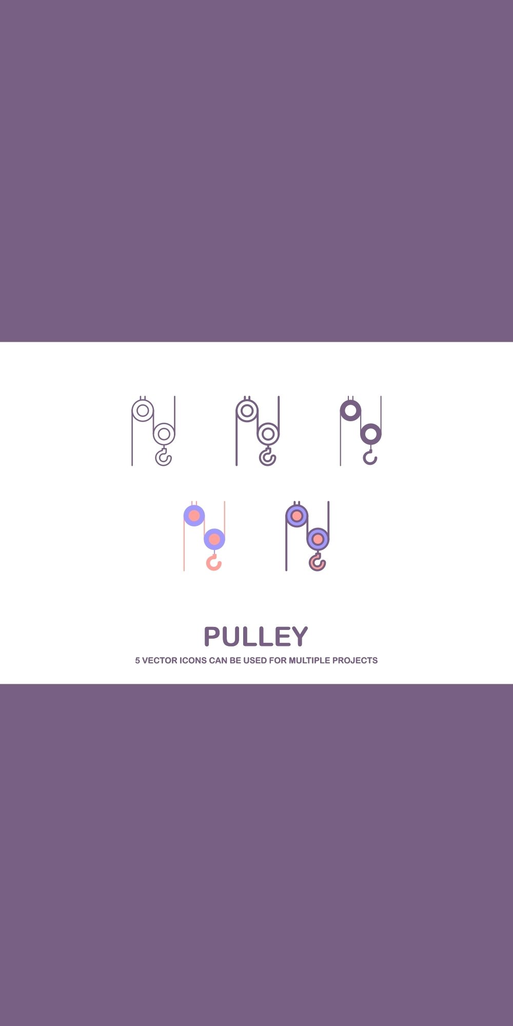 pulley icon vector illustration logo template. (2696900)