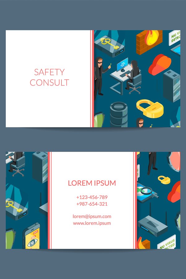 Vector isometric data and computer safety icons (873430)