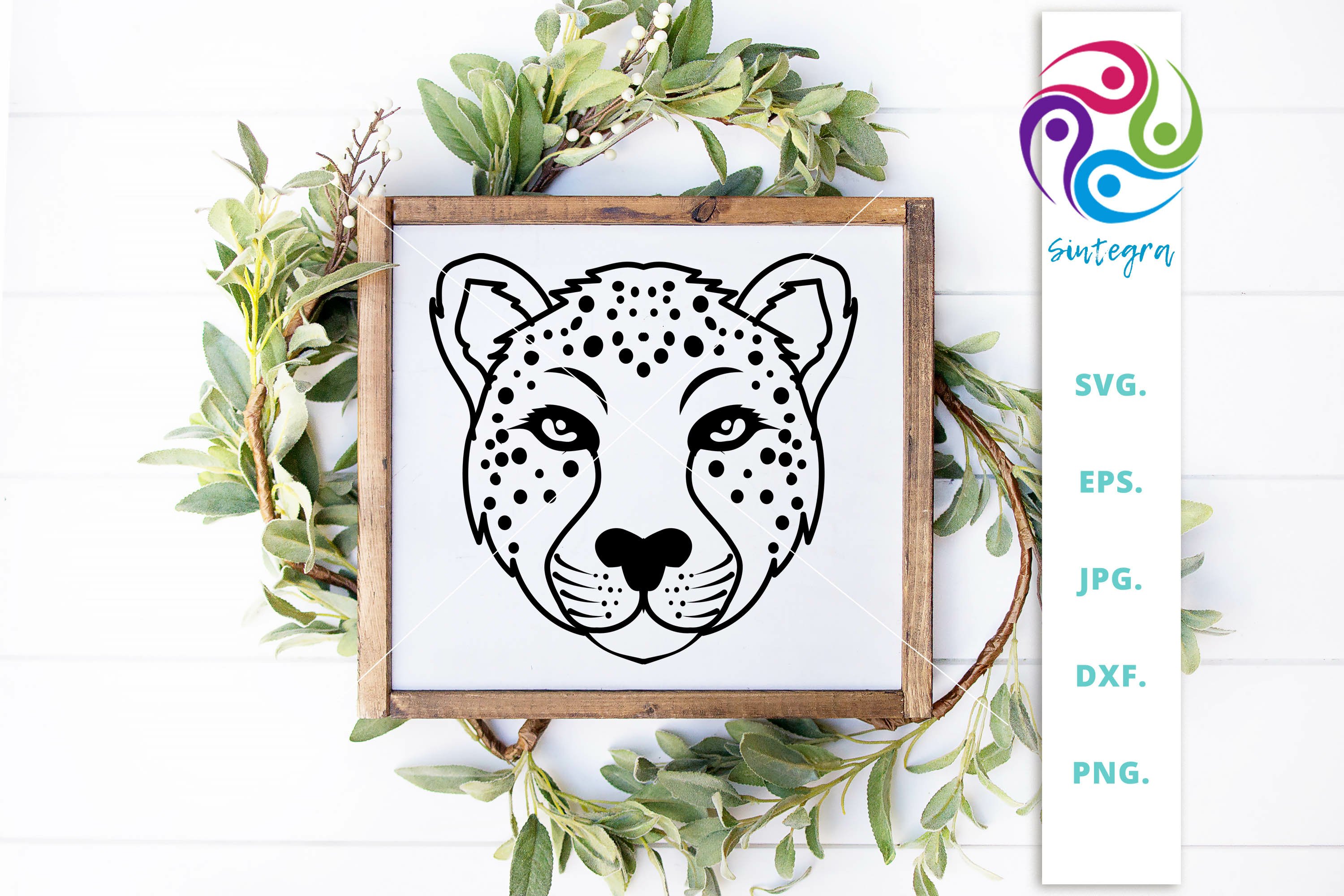 Cute Cheetah SVG Illustration