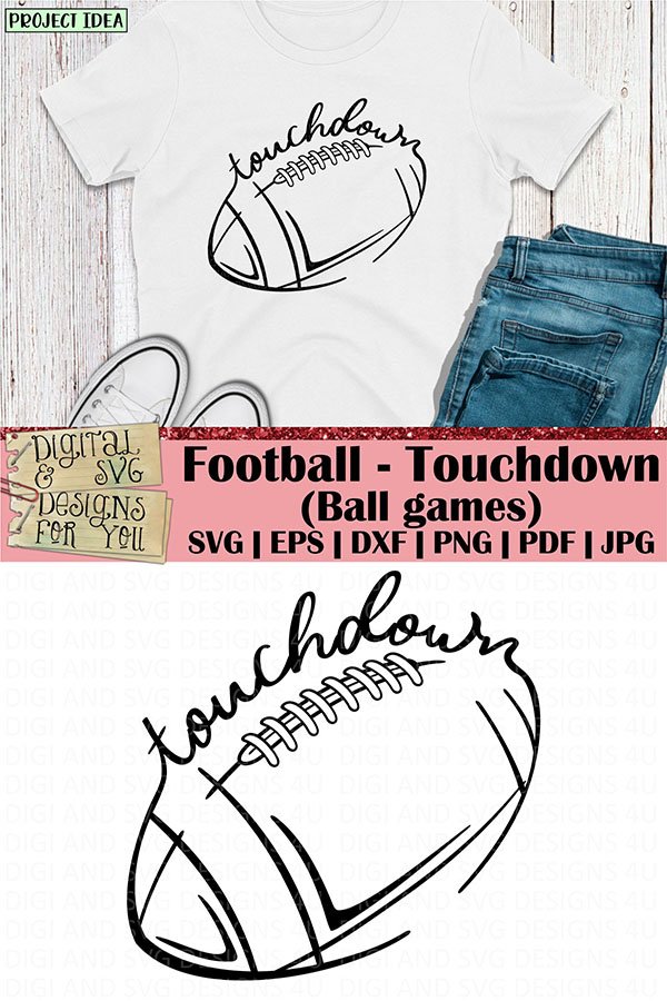 American football | Football svg | Sport |Touchdown svg