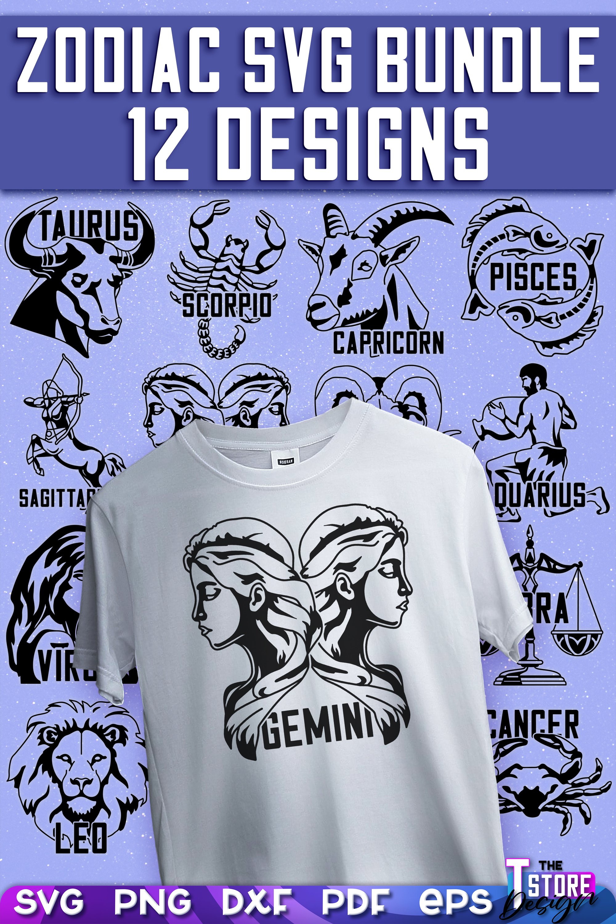 Zodiac SVG Design | Astrology | SVG Design | Zodiac SVG v.2