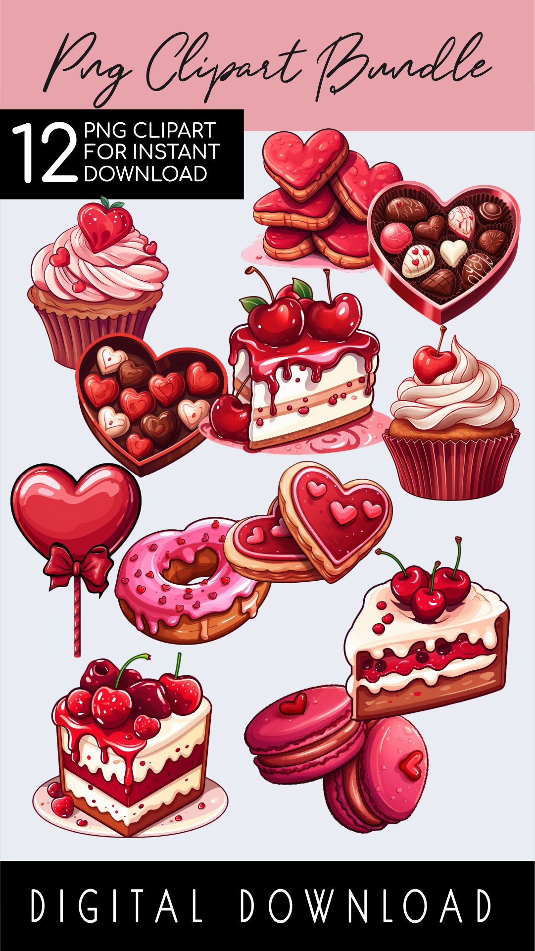 Valentine Sweet Clipart, Valentines Day Chocolate Clipart
