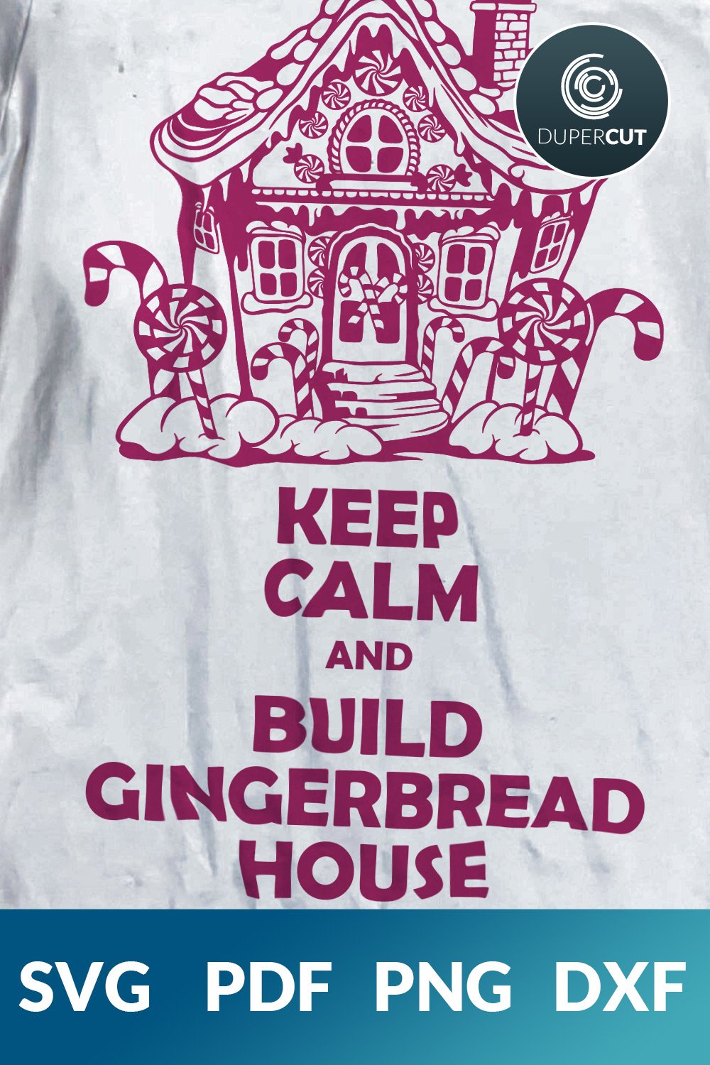 Gingerbread House - SVG DXF PNG files