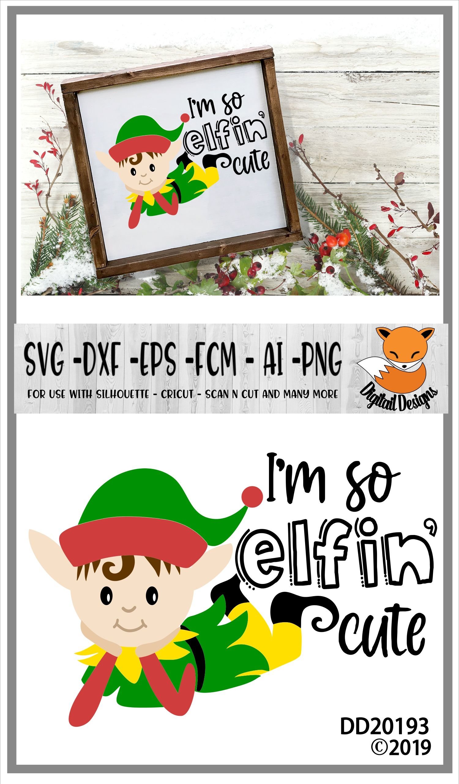 So Elfin Cute Boy Elf SVG
