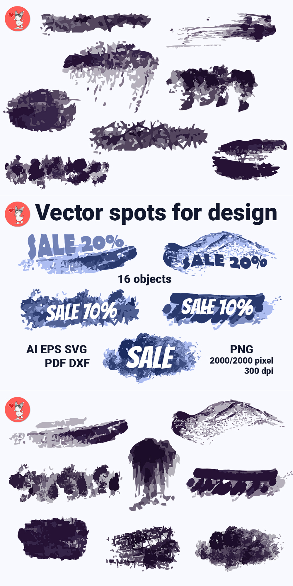 Vector spots for design