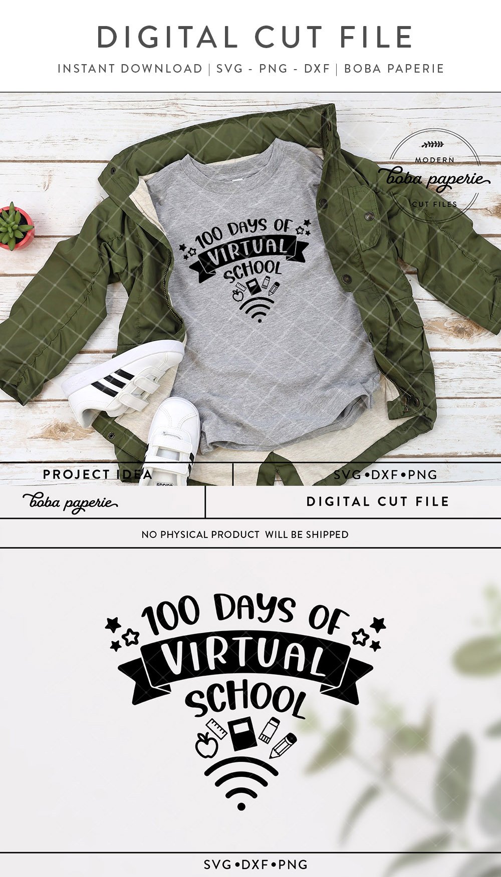 100 days of Virtual School Svg | back to school shirt