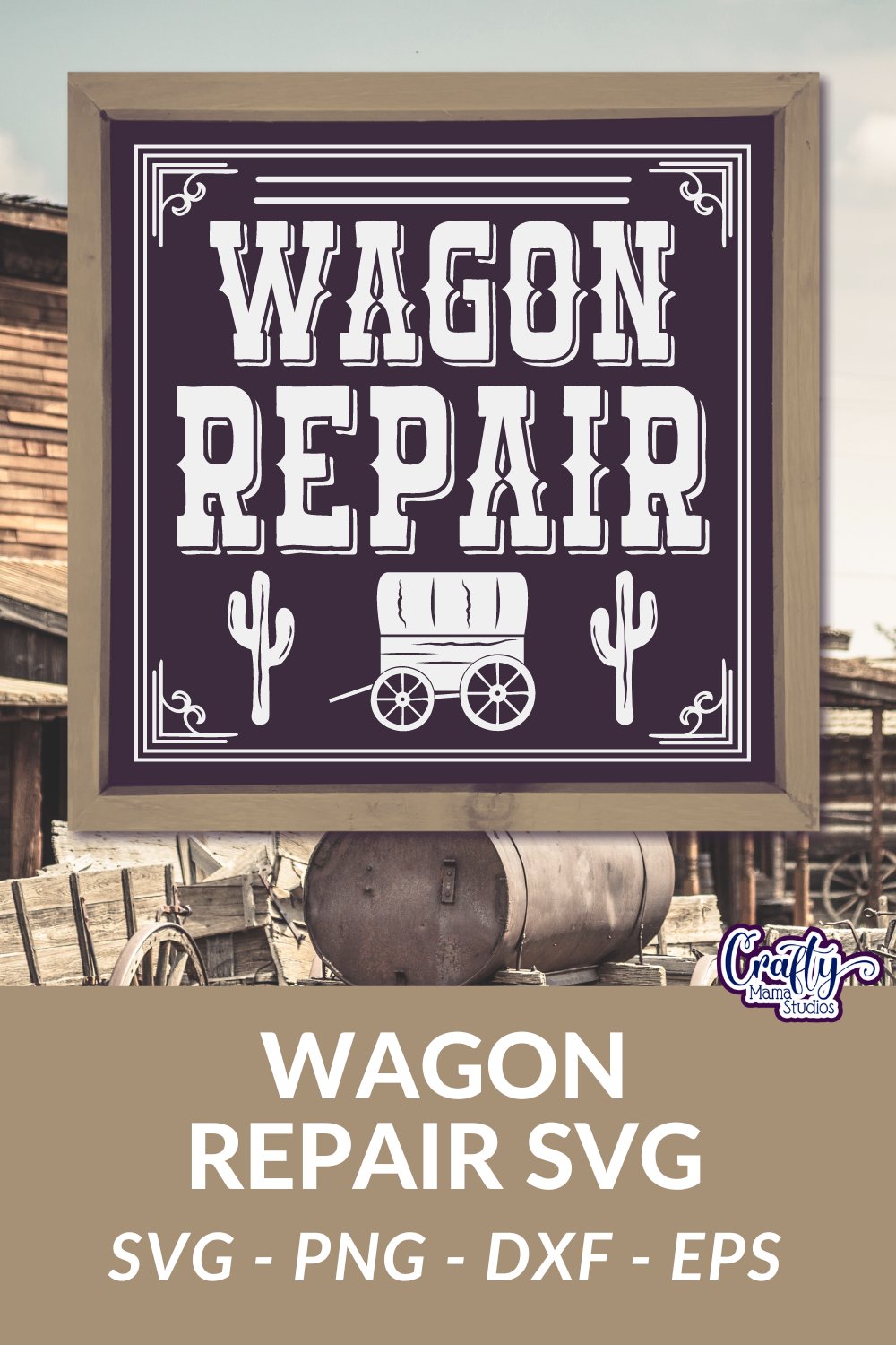 VIntage Wagon Repair Sign | Western Svg | Covered Wagon