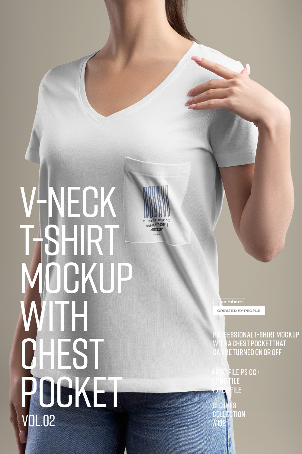 T Shirt Pocket Mockup