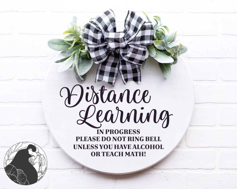 Quarantine SVG, Distance Learning SVG, Covid SVG