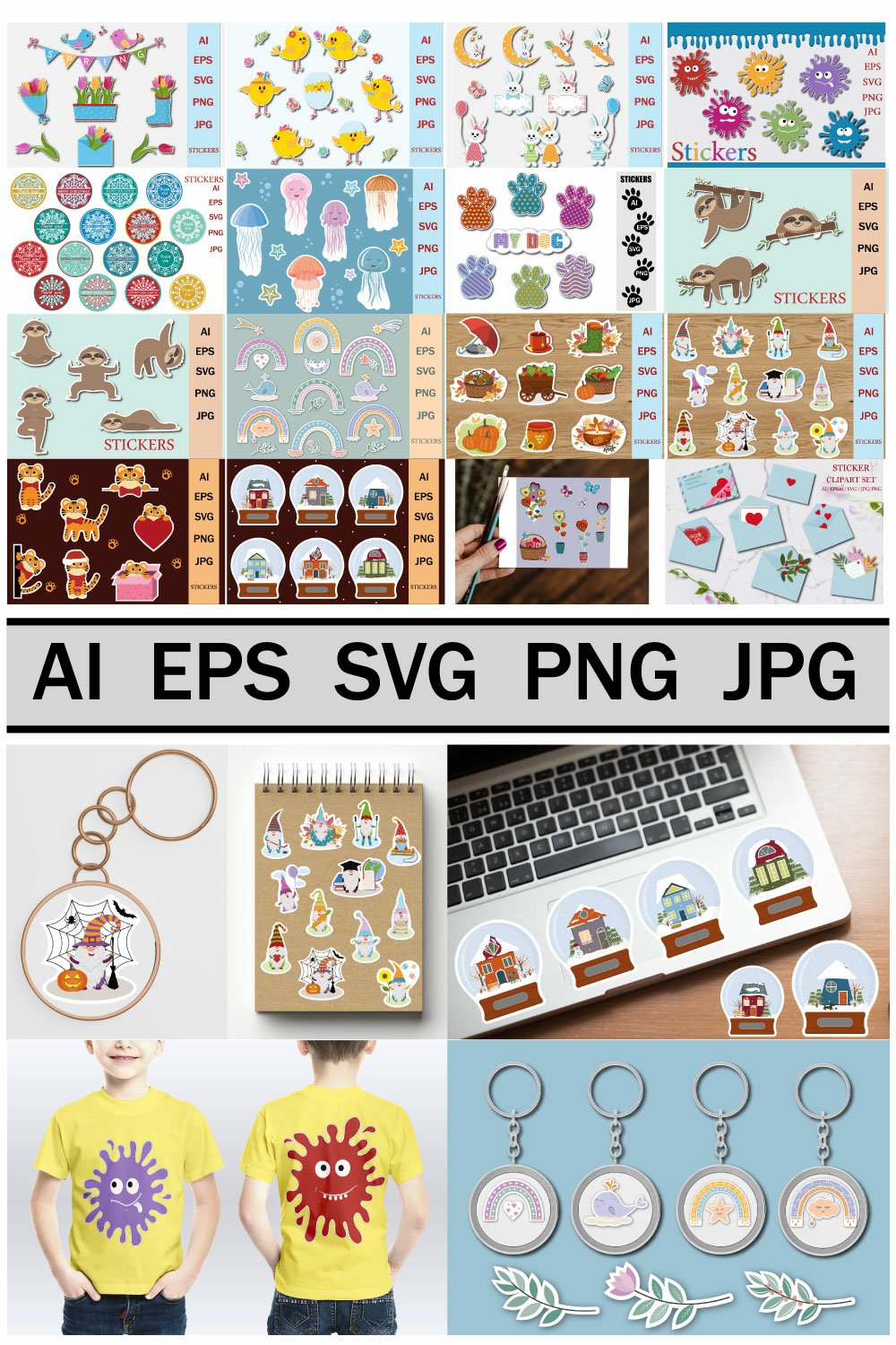 Bundle stickers, file for cutting