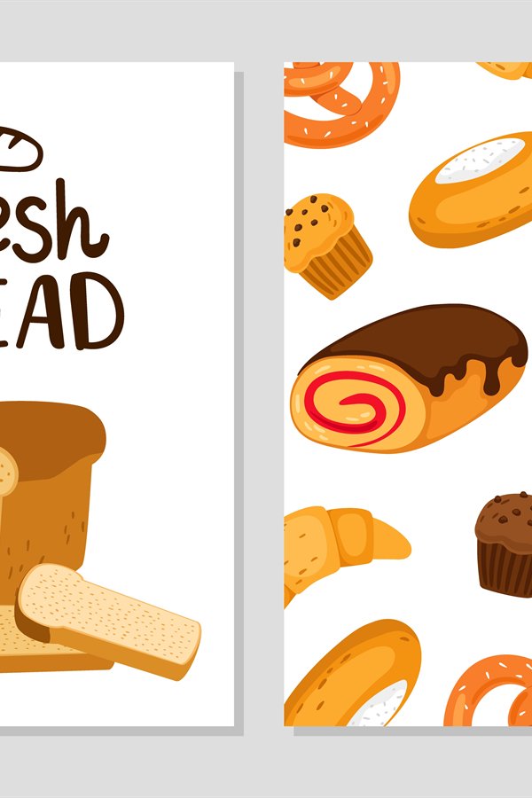 Fresh bread cards