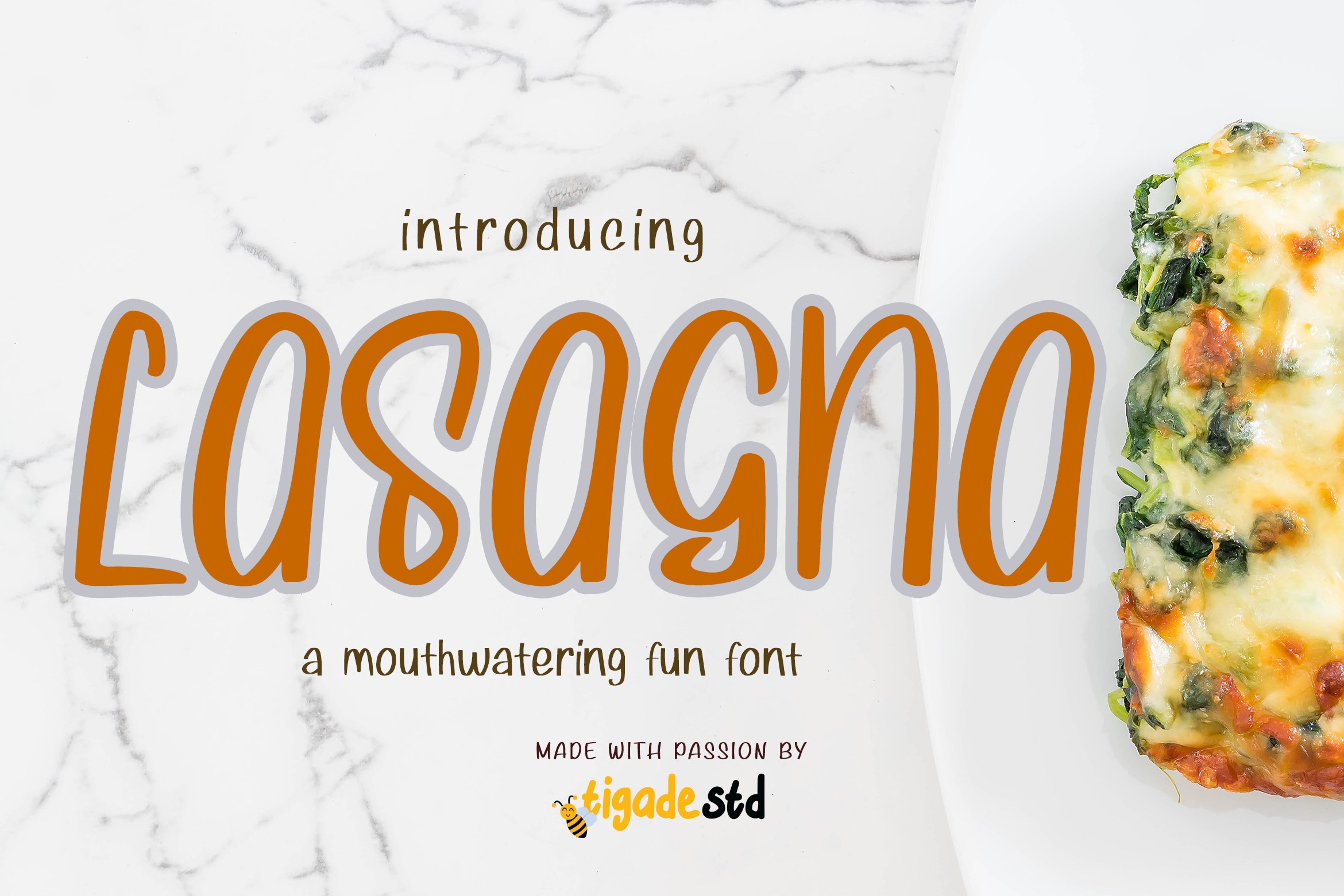 Lasagna | Product Branding & Logo Font