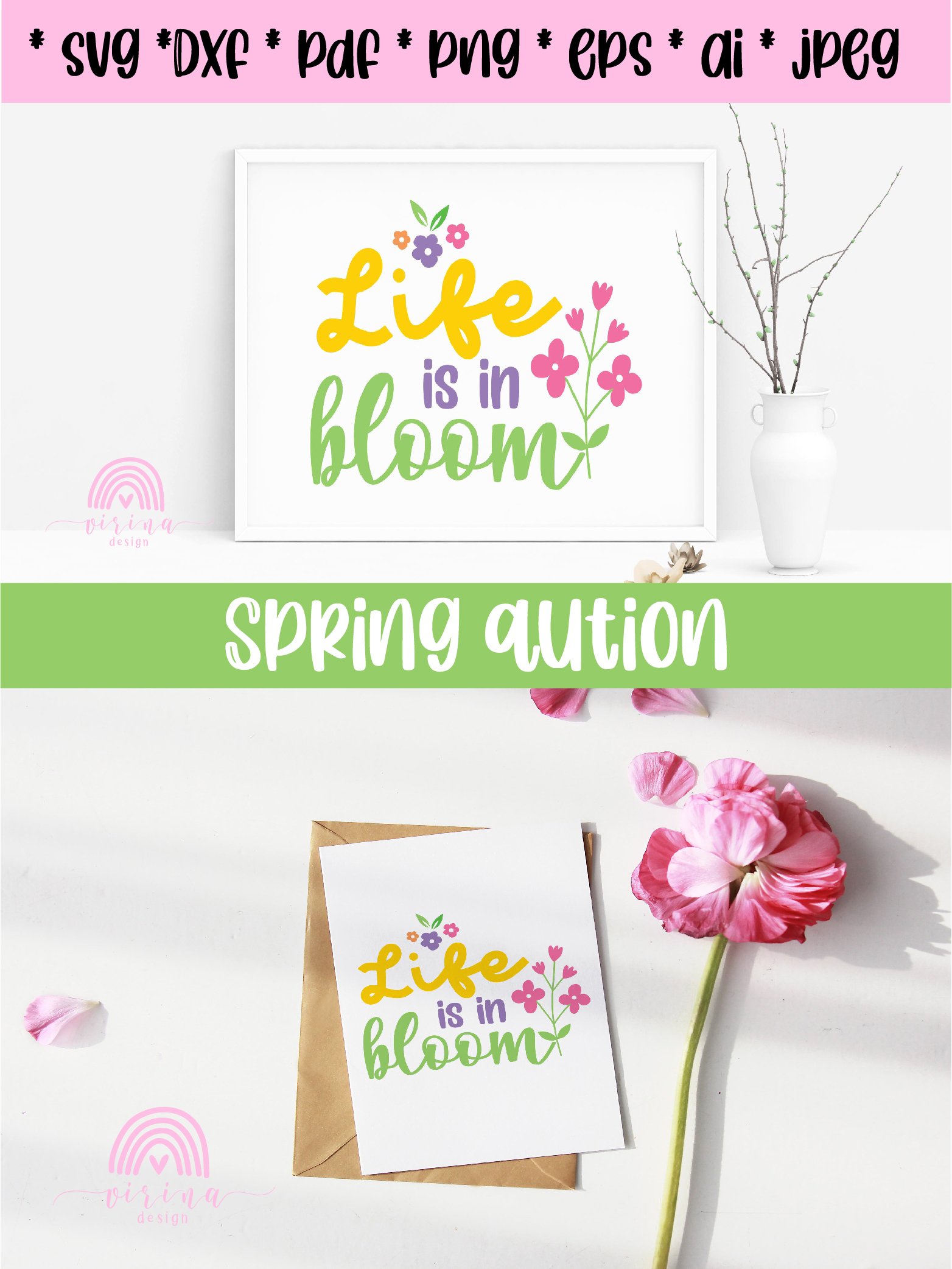 Spring SVG, Spring Quotes Bundle SVG Cut Files (1246827)