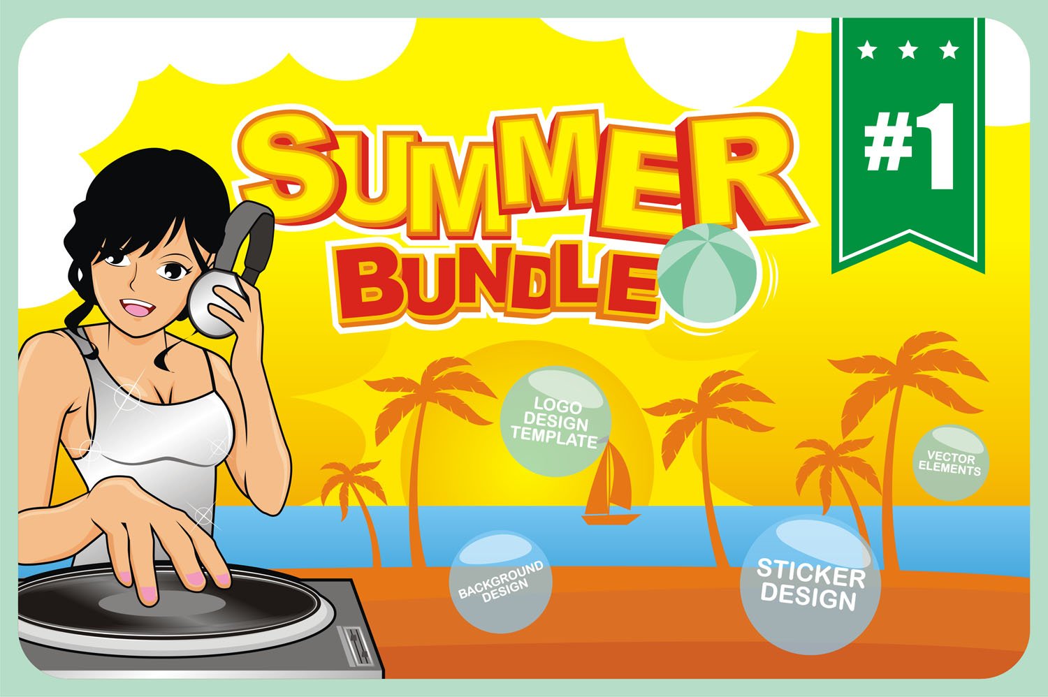 Summer Bundle Vector Set #1