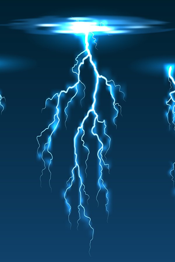 Electric sparks and thunderbolt