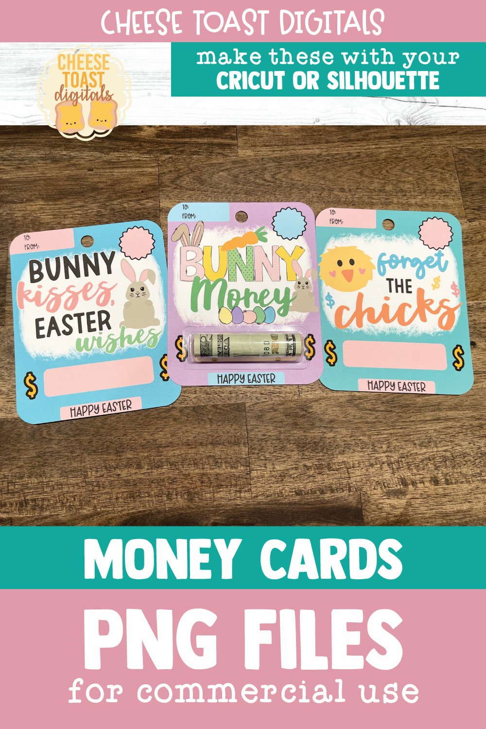 Easter Money Card PNG | Printable Money Holder Designs