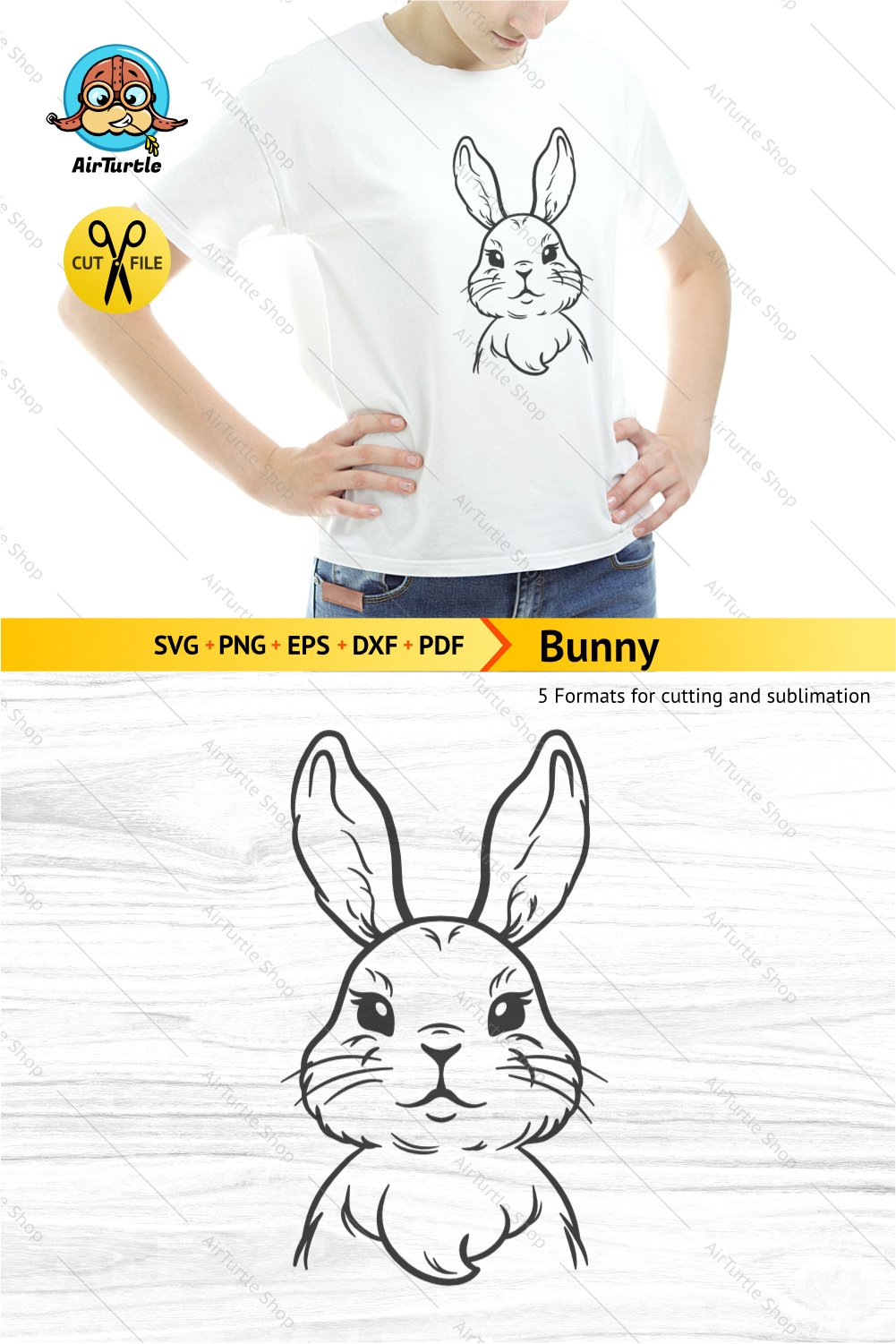 Bunny SVG, Rabbit SVG| Easter SVG Cut Files