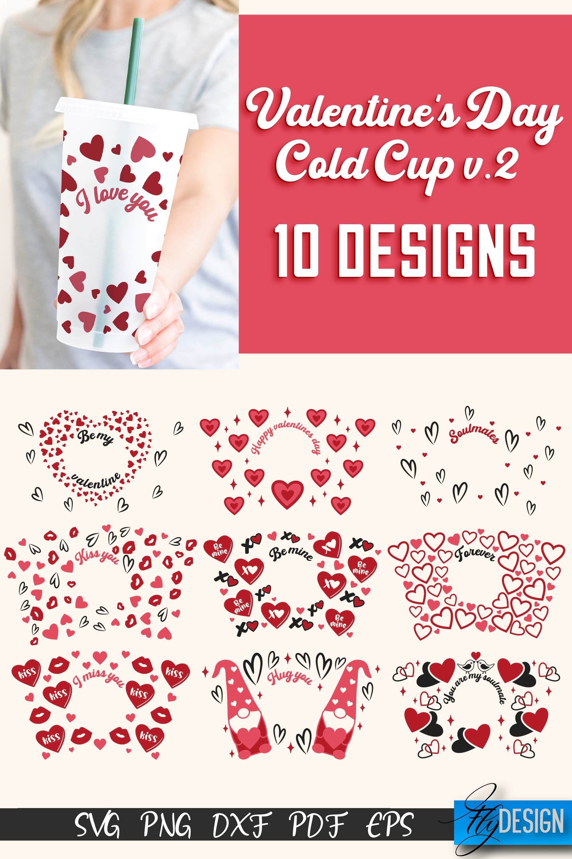 Valentine's Day Cold Cup 24 oz|LovevSVG (2826836)