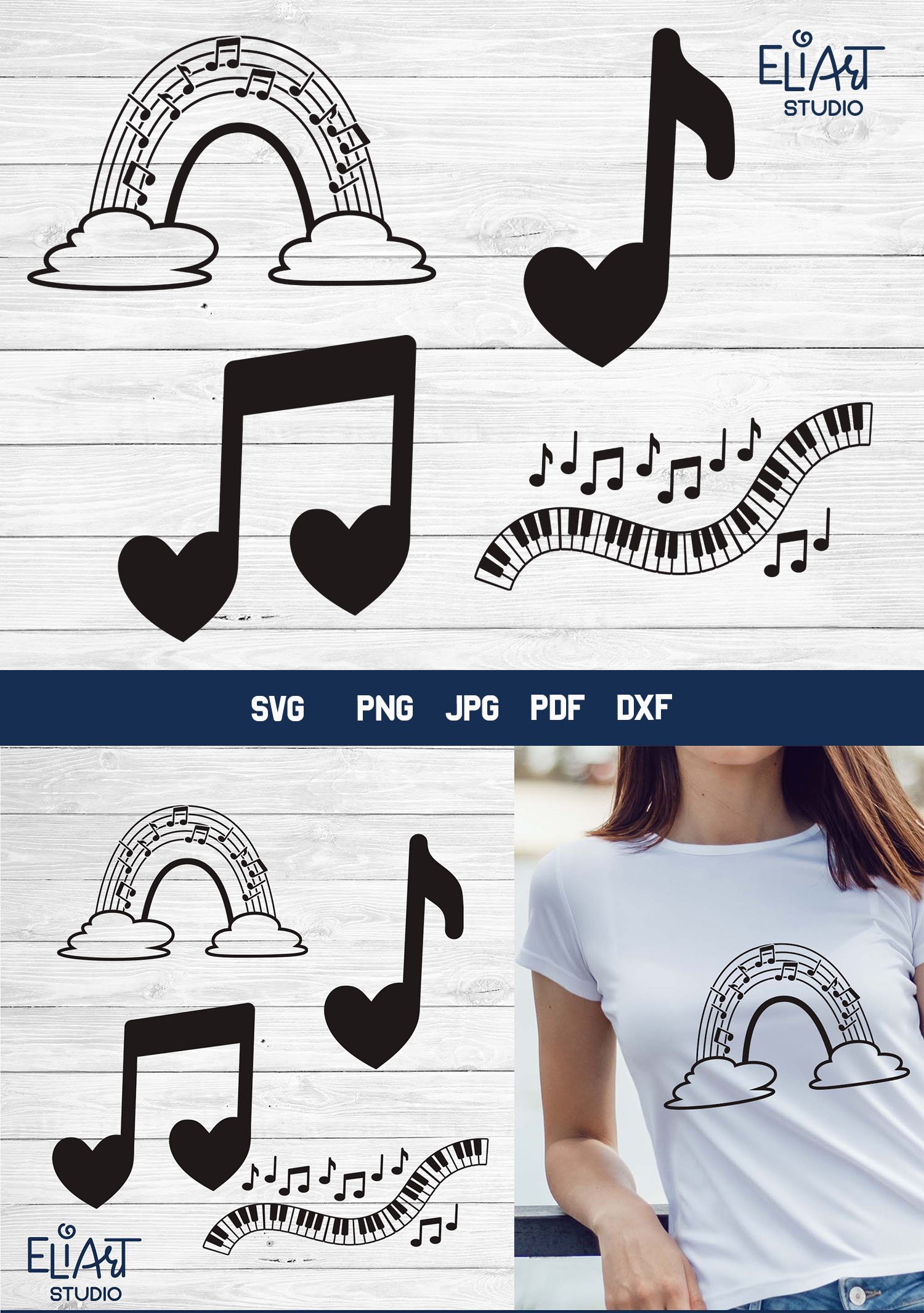 Music Notes SVG | Music PNG Illustrations
