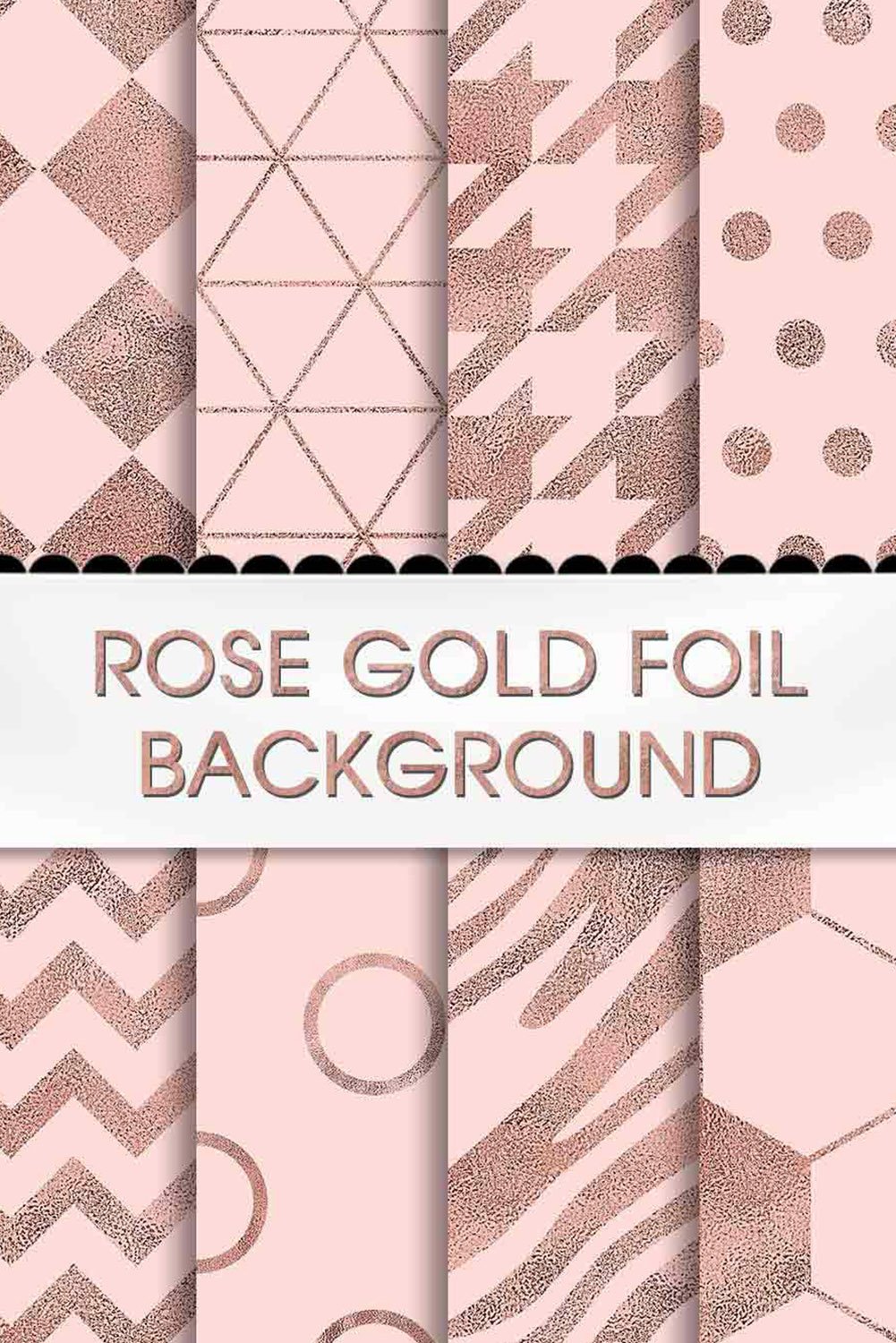 Rose Gold Foil Digital Paper, seamless rose gold backgrounds
