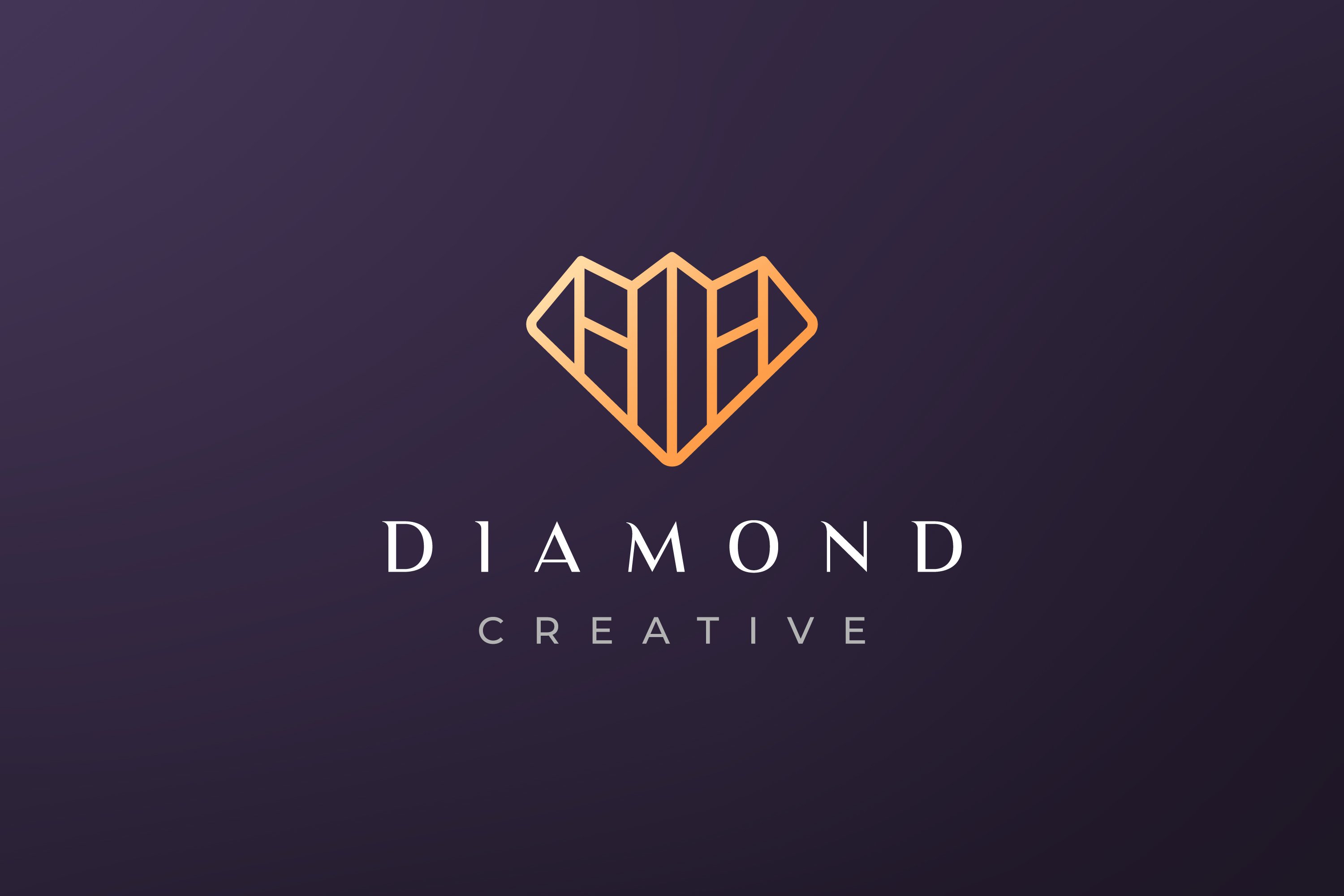 diamond logo concept with luxury style (1085273)