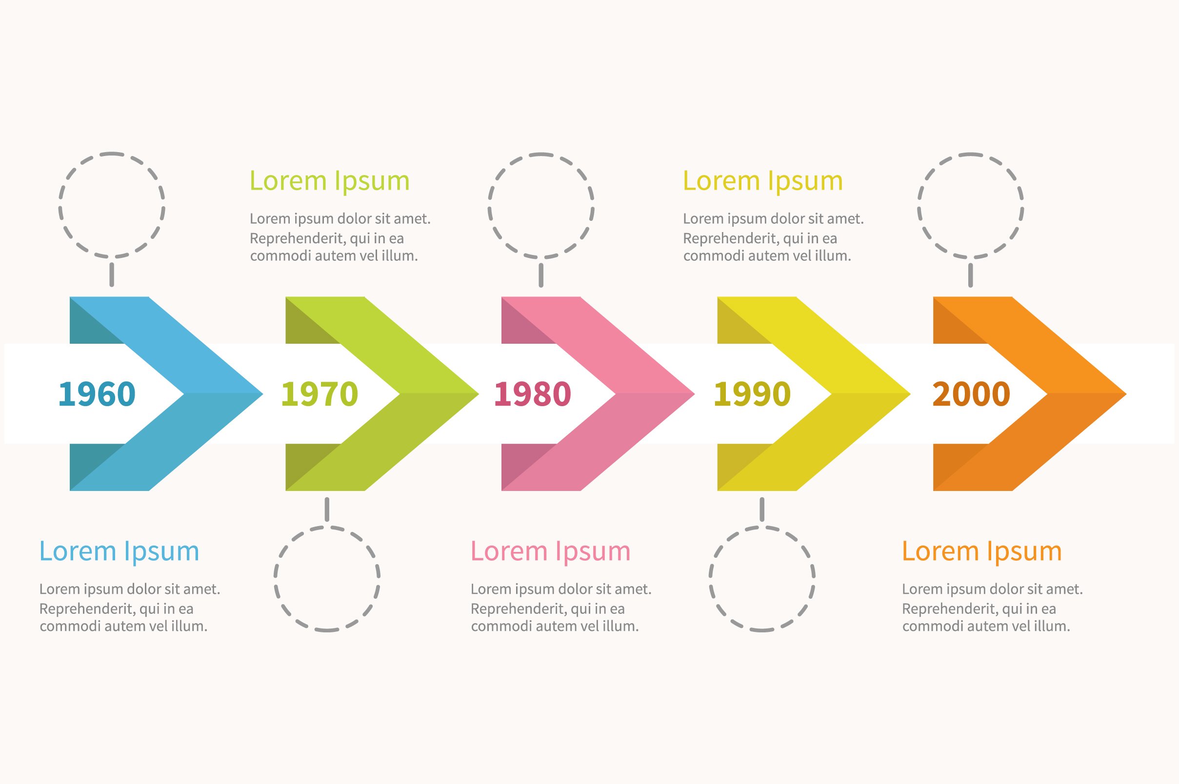 Five step timeline infographic (694392)