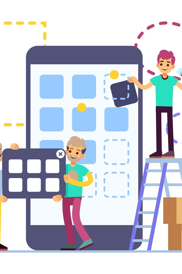 People developing cellphone ui design. Mobile (914597)