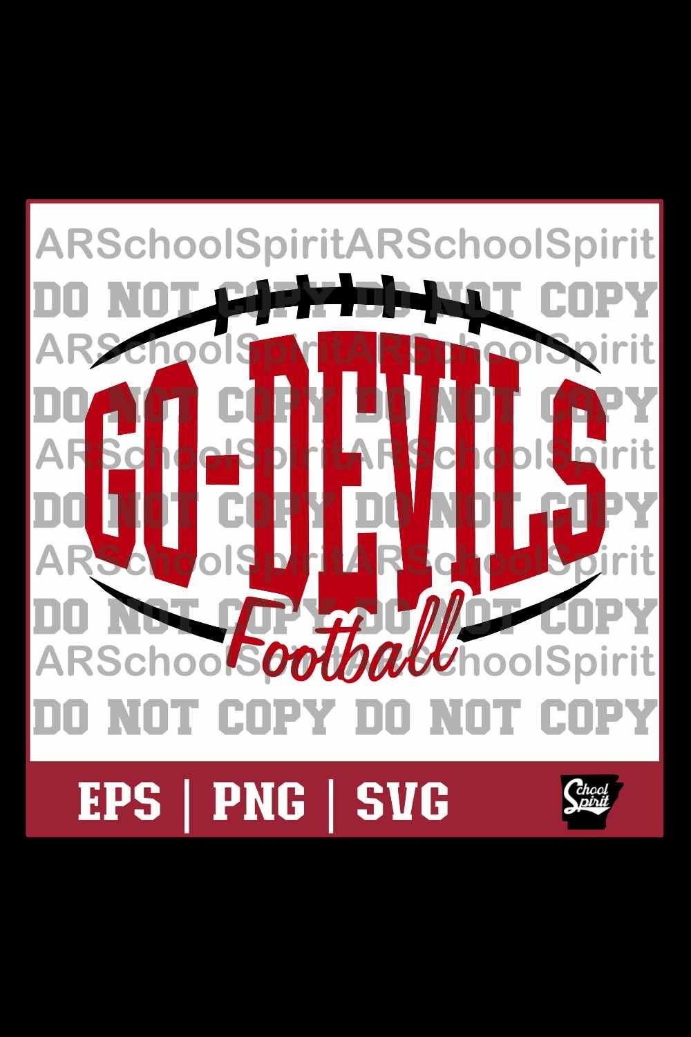 Go-Devils Football SVG Shirt Design