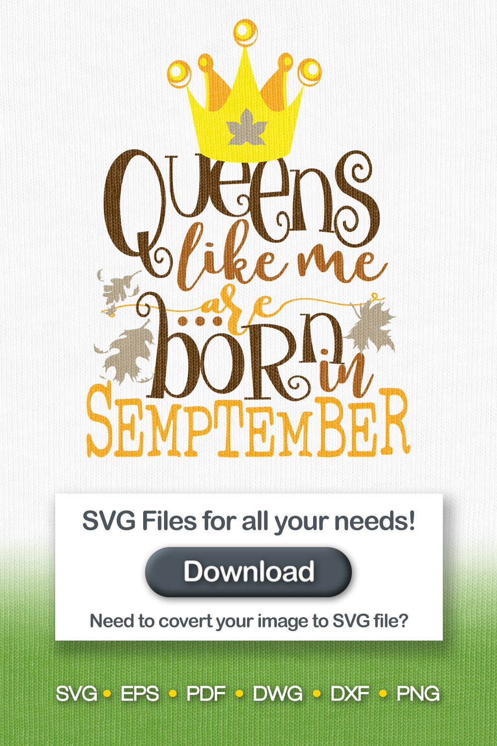 SEPTEMBER BIRTHDAY Little girl SVG files for Cricut and more