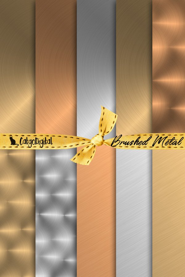 Brushed Metal Papers Digital Scrapbooking JPG files 12x12 in