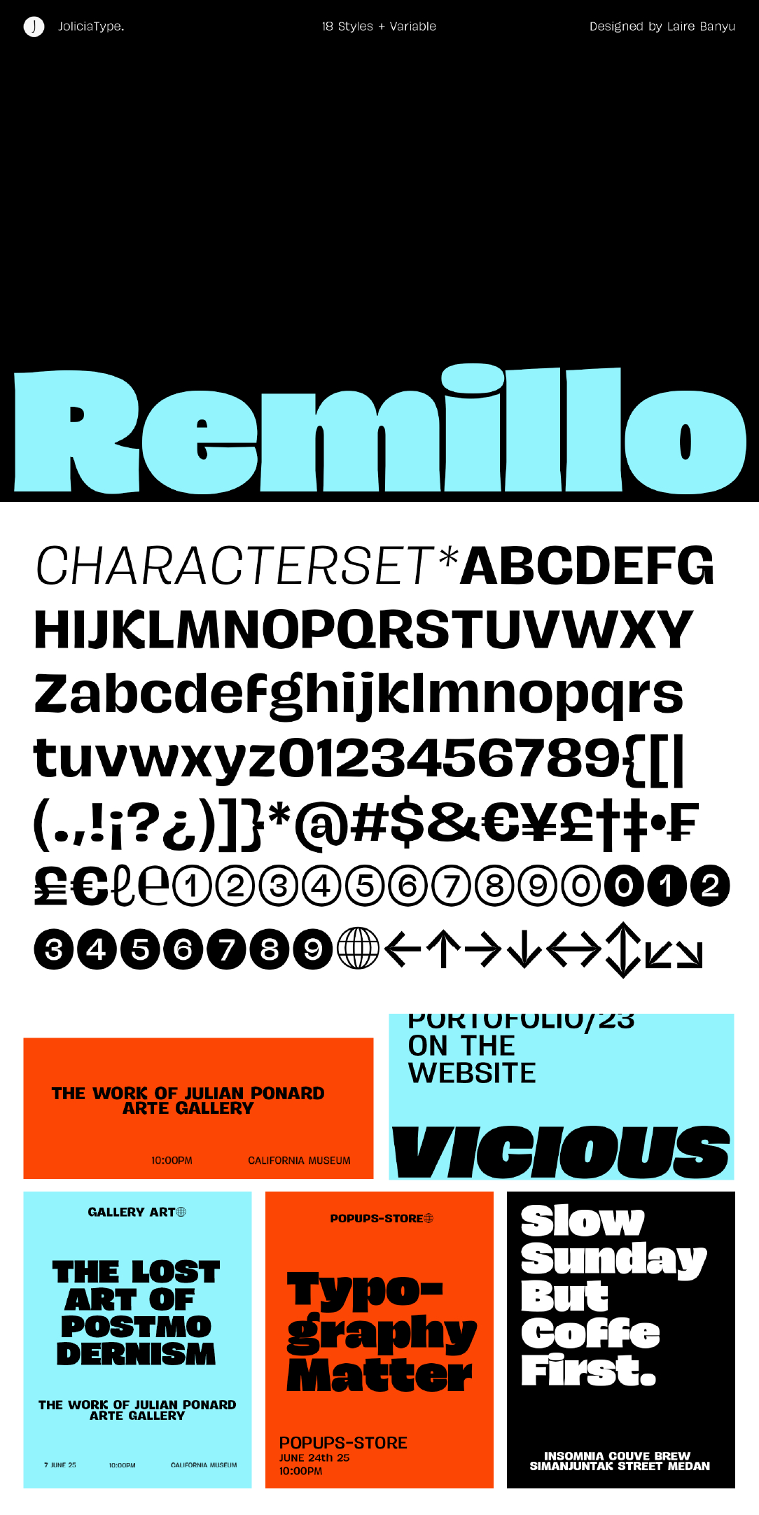 JT Remillo | Humanist Sans Serif