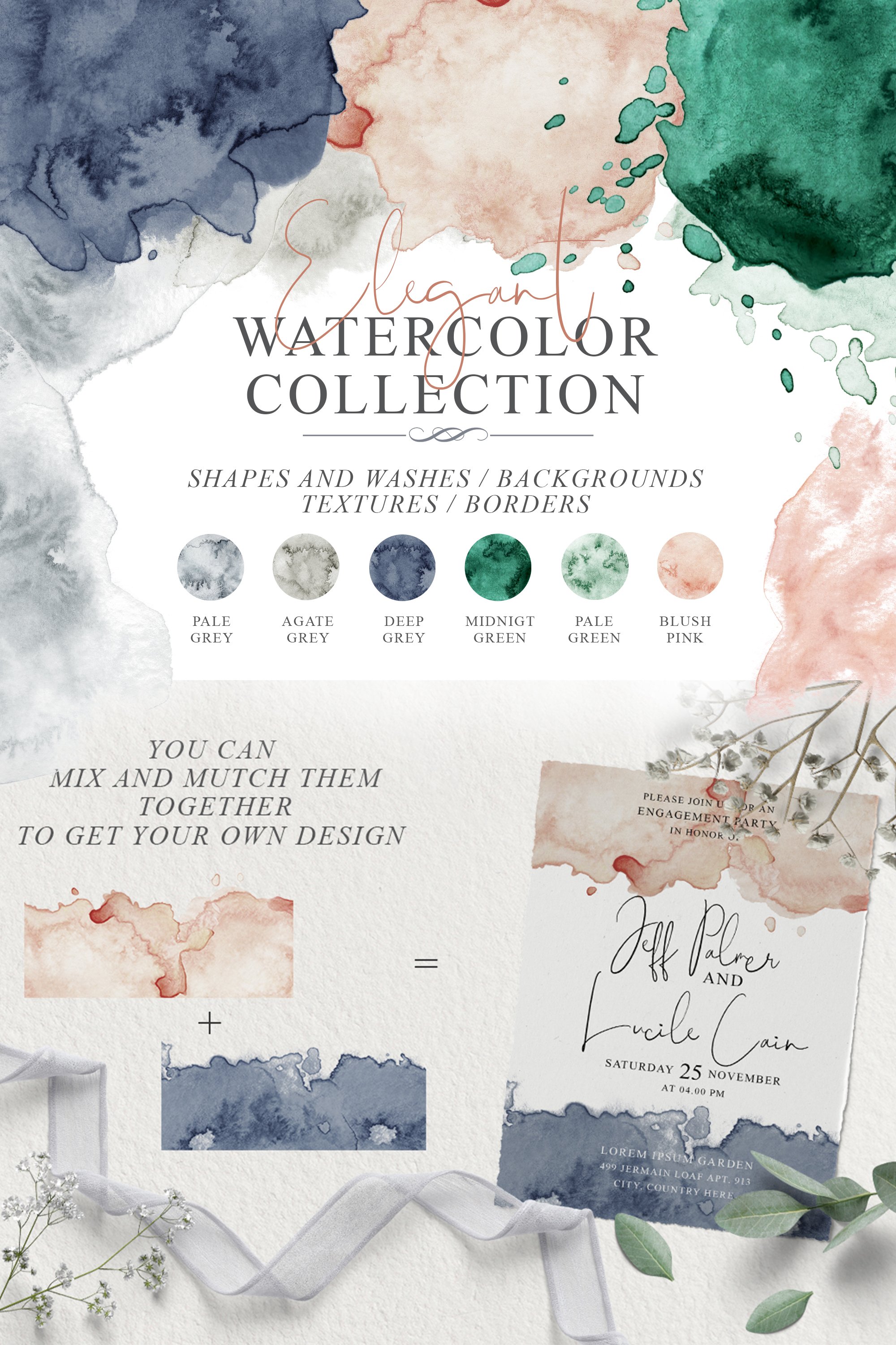 Elegant Watercolor Backgrounds (407751)