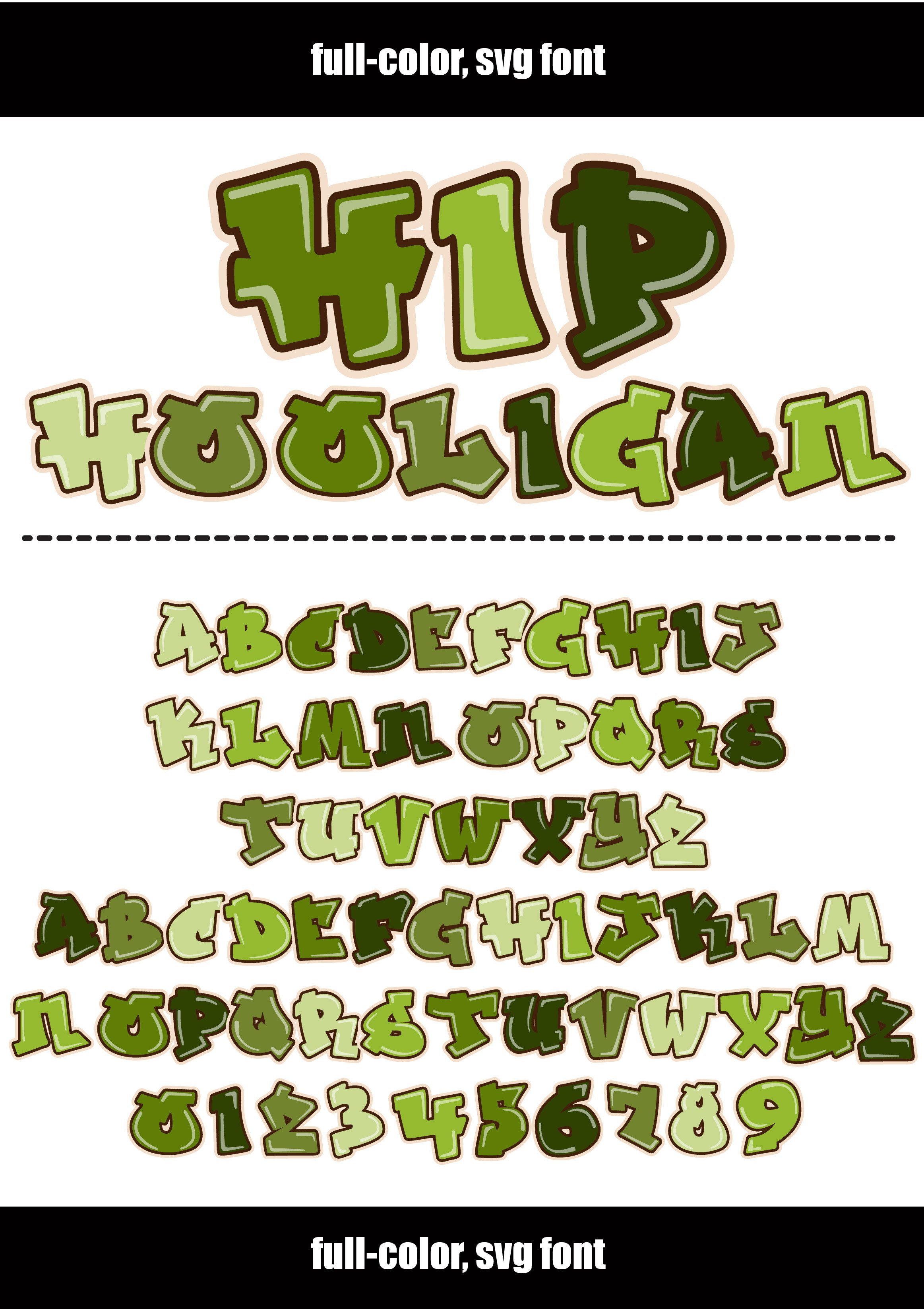 Full Color SVG Green Font