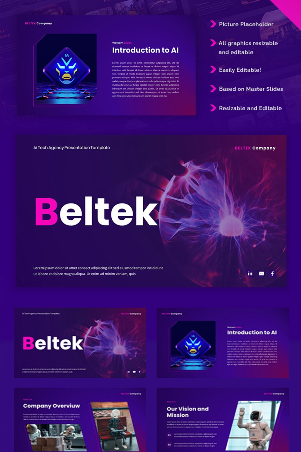 Beltek - AI Tech Presentation Keynote Template