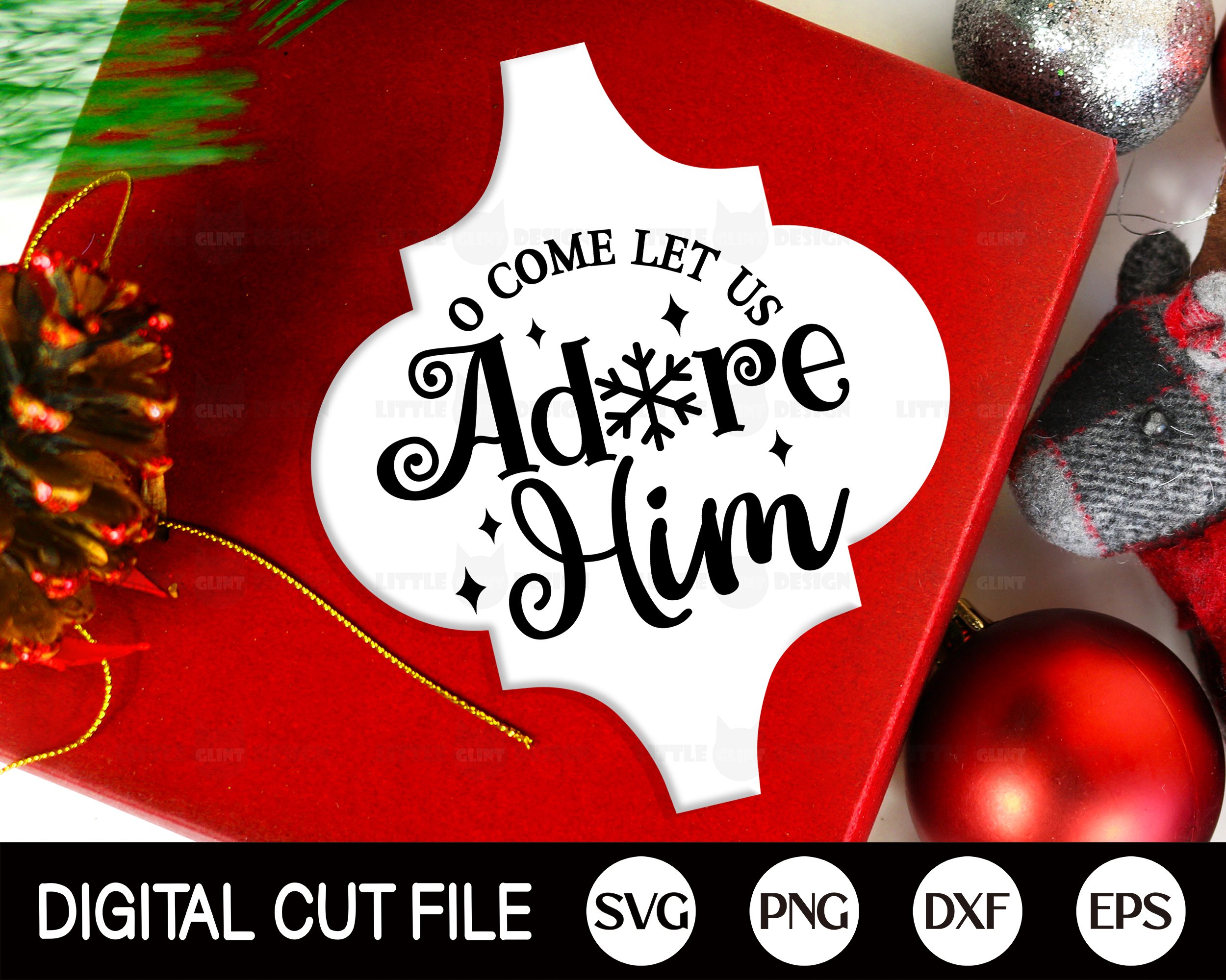 Christmas Sign SVG, Christian Round Sign, Christian, Winter