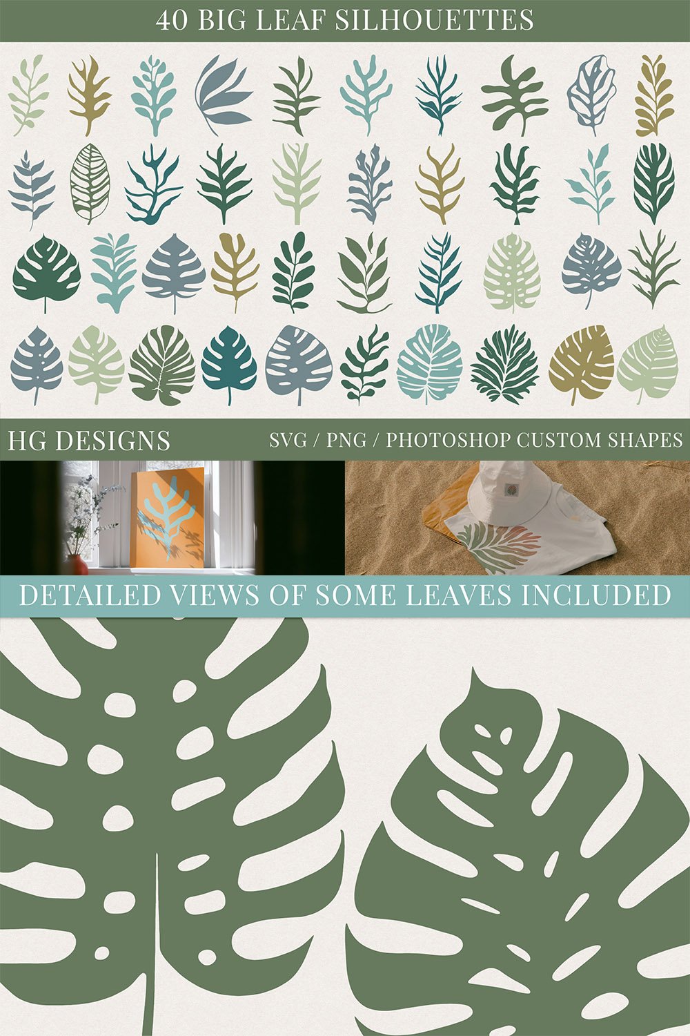 Big Leaf Shapes SVG Collection
