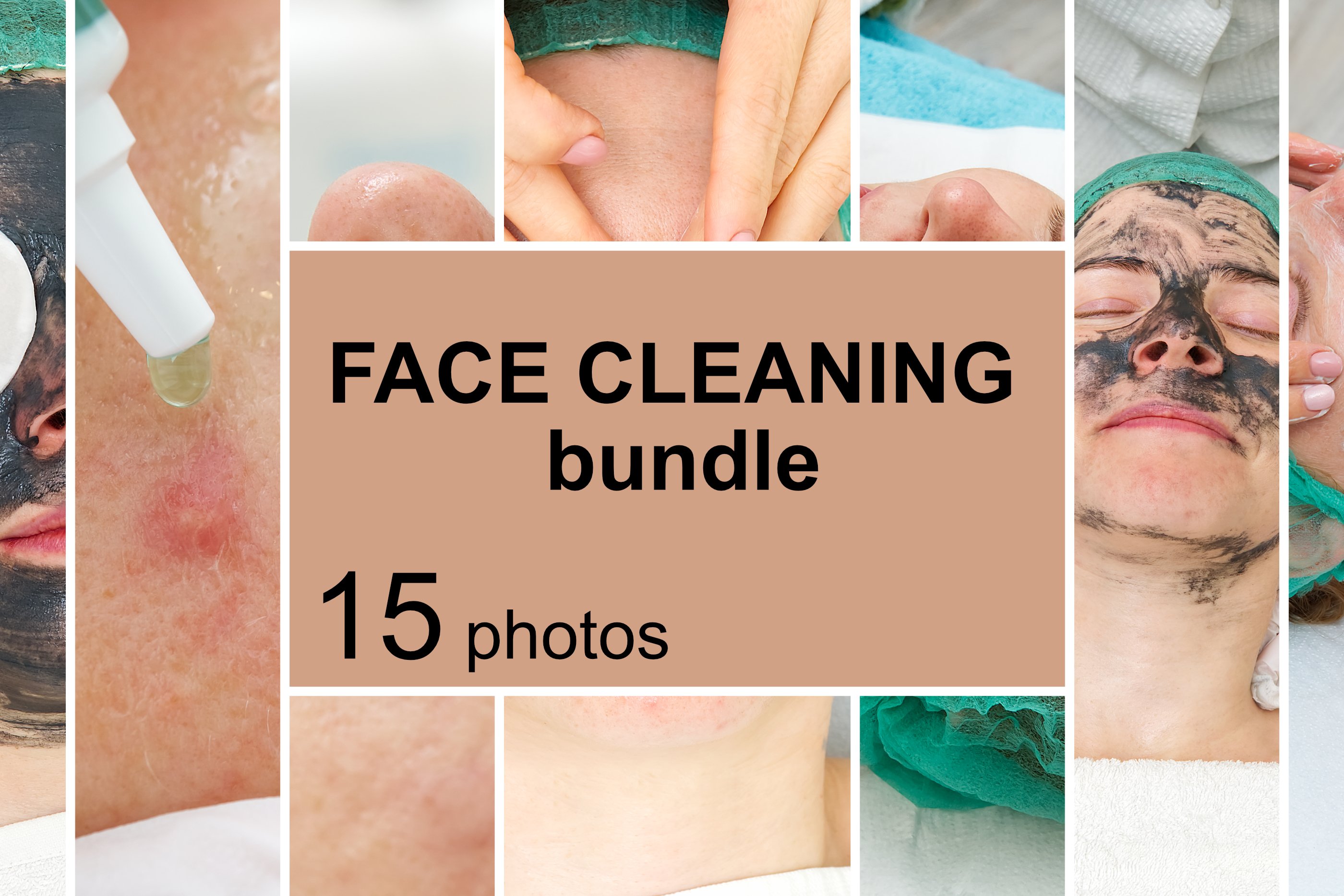Bundle of Cosmetology concept with 15 photos.