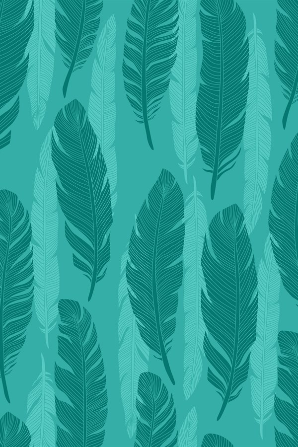 Abstract colorful birds feathers seamless pattern